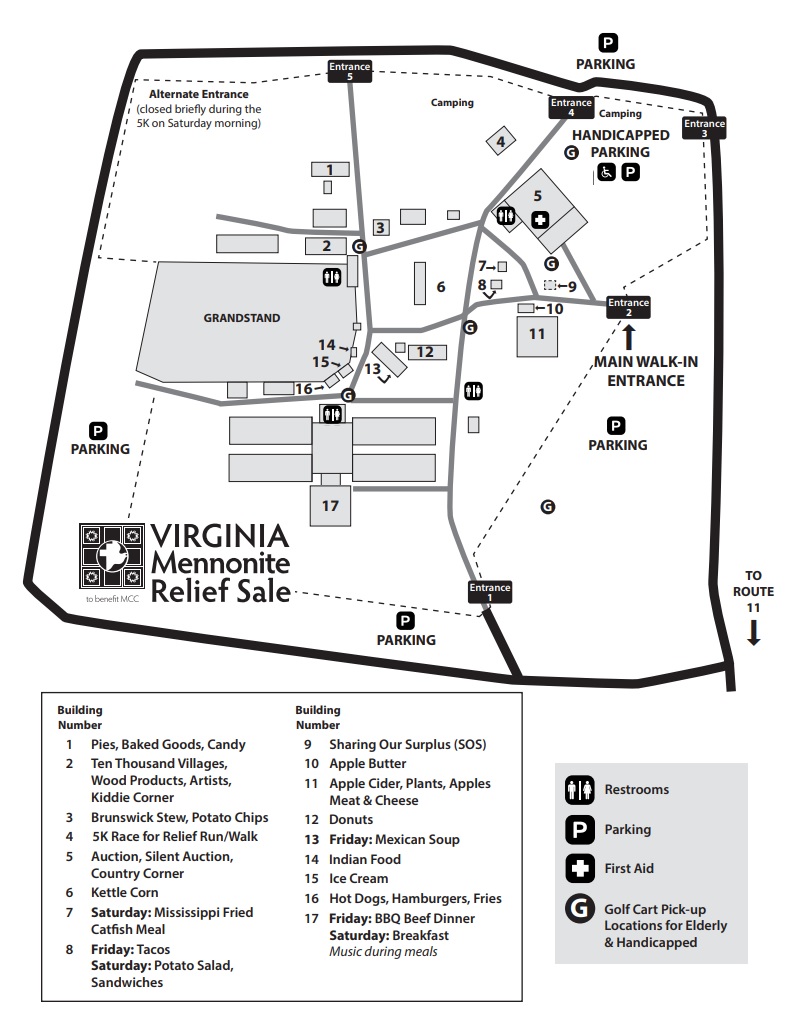 Map | Virginia Mennonite Relief Sale